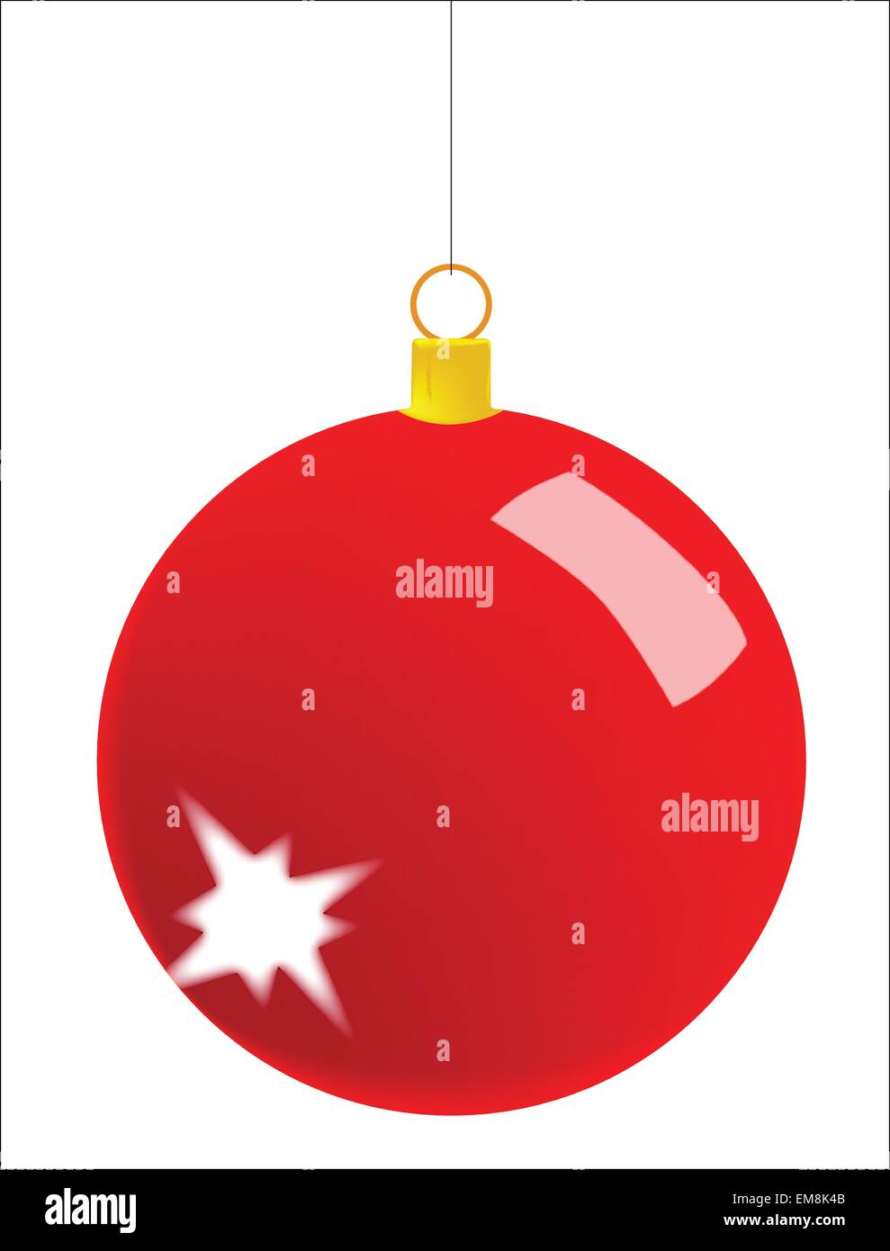 Christmas red globe Stock Vector Images - Alamy