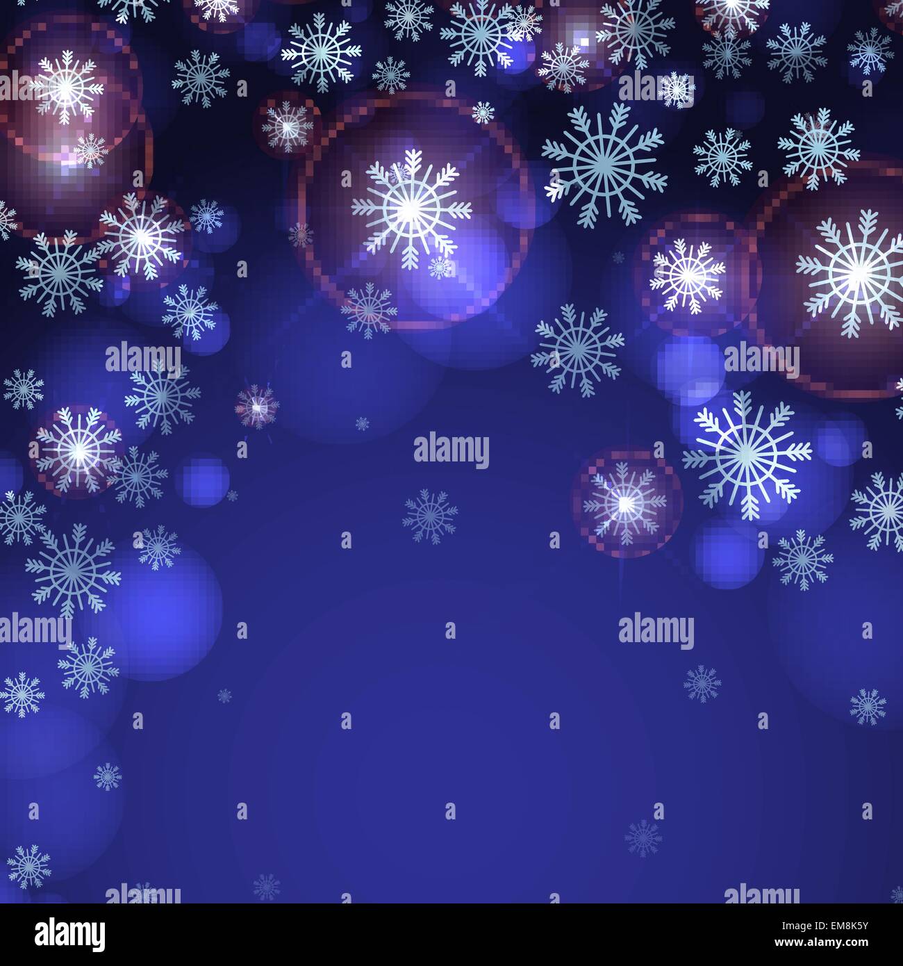 Blue background snowflakes Stock Vector Images - Alamy