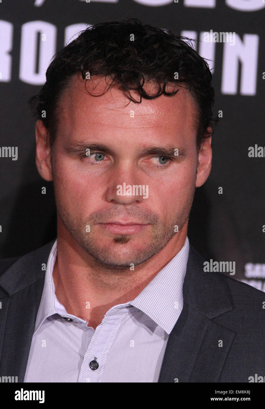 New York, New York, USA. 16th Apr, 2015. Australian boxer DANIEL GEALE ...