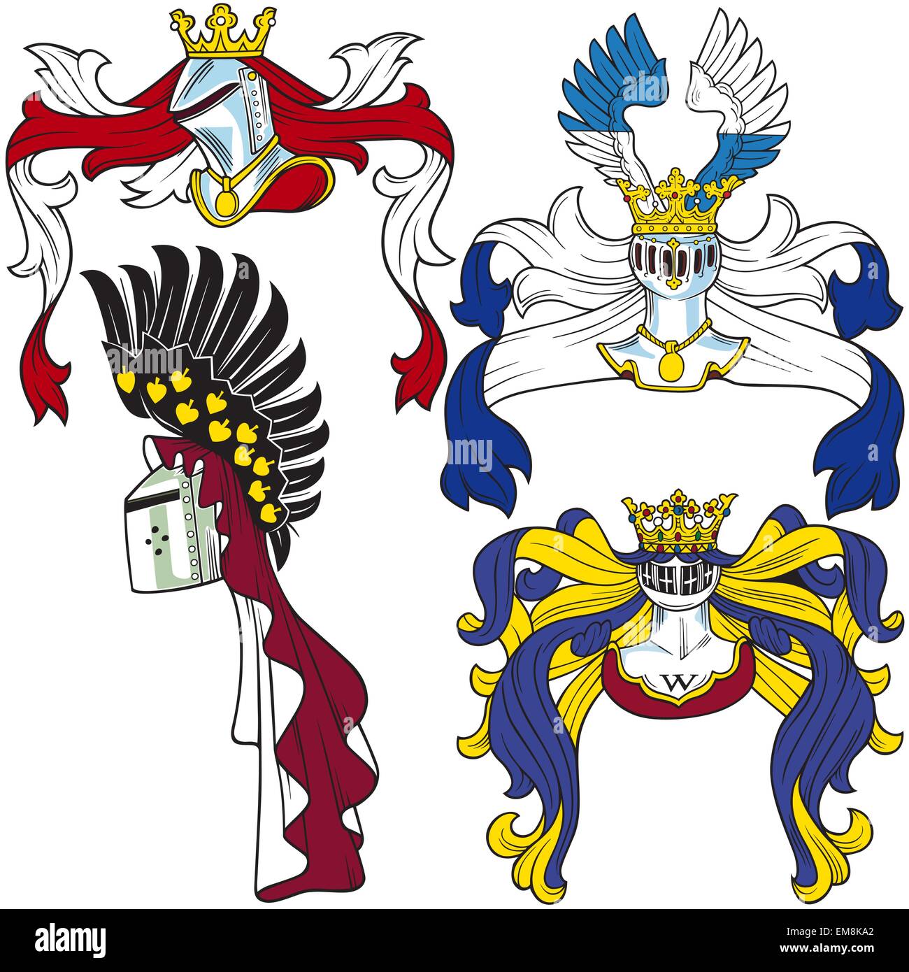 Heraldic coat of arms Stock Vector Images - Alamy