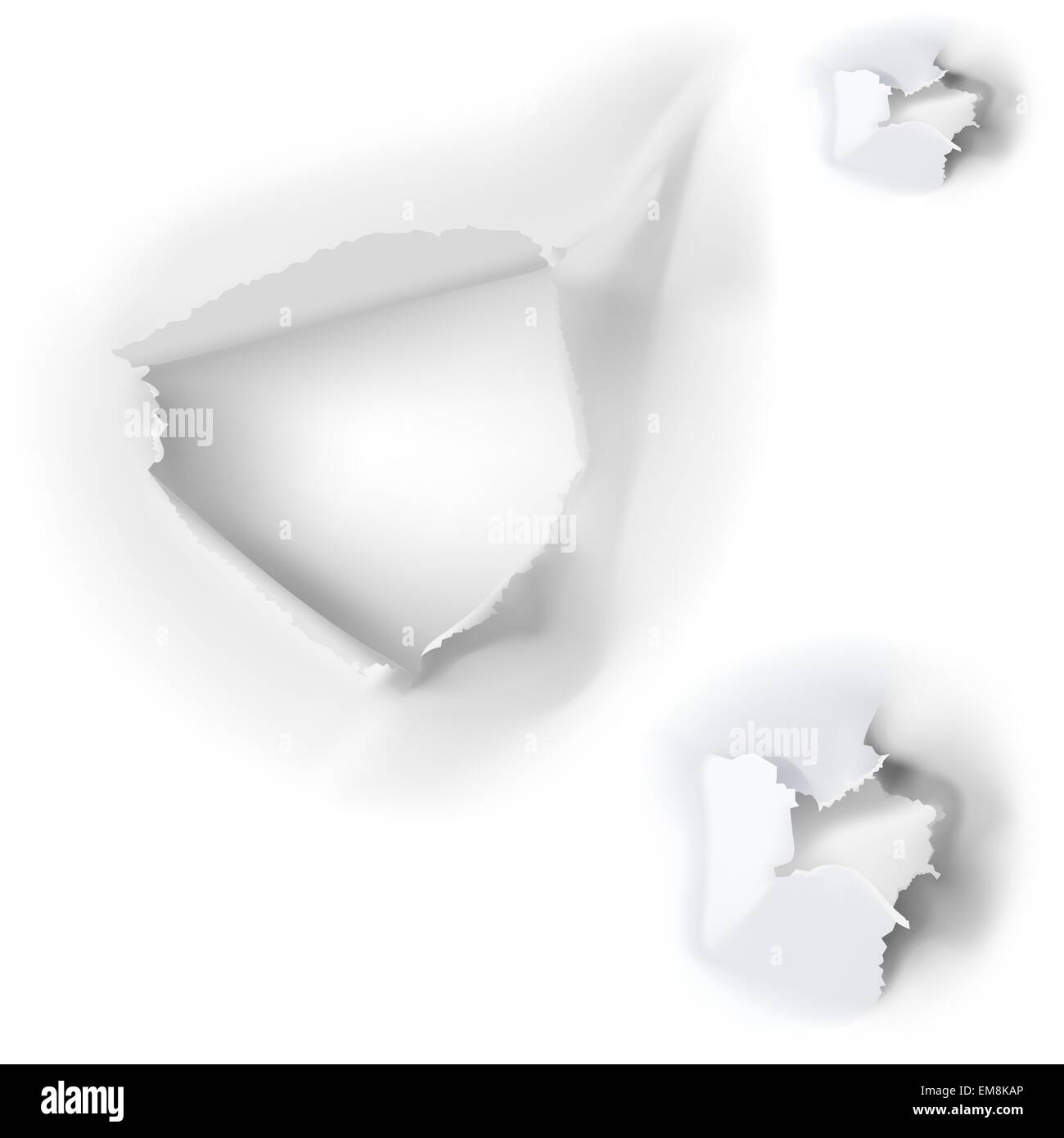 Torn paper shapes vector hi-res stock photography and images - Alamy