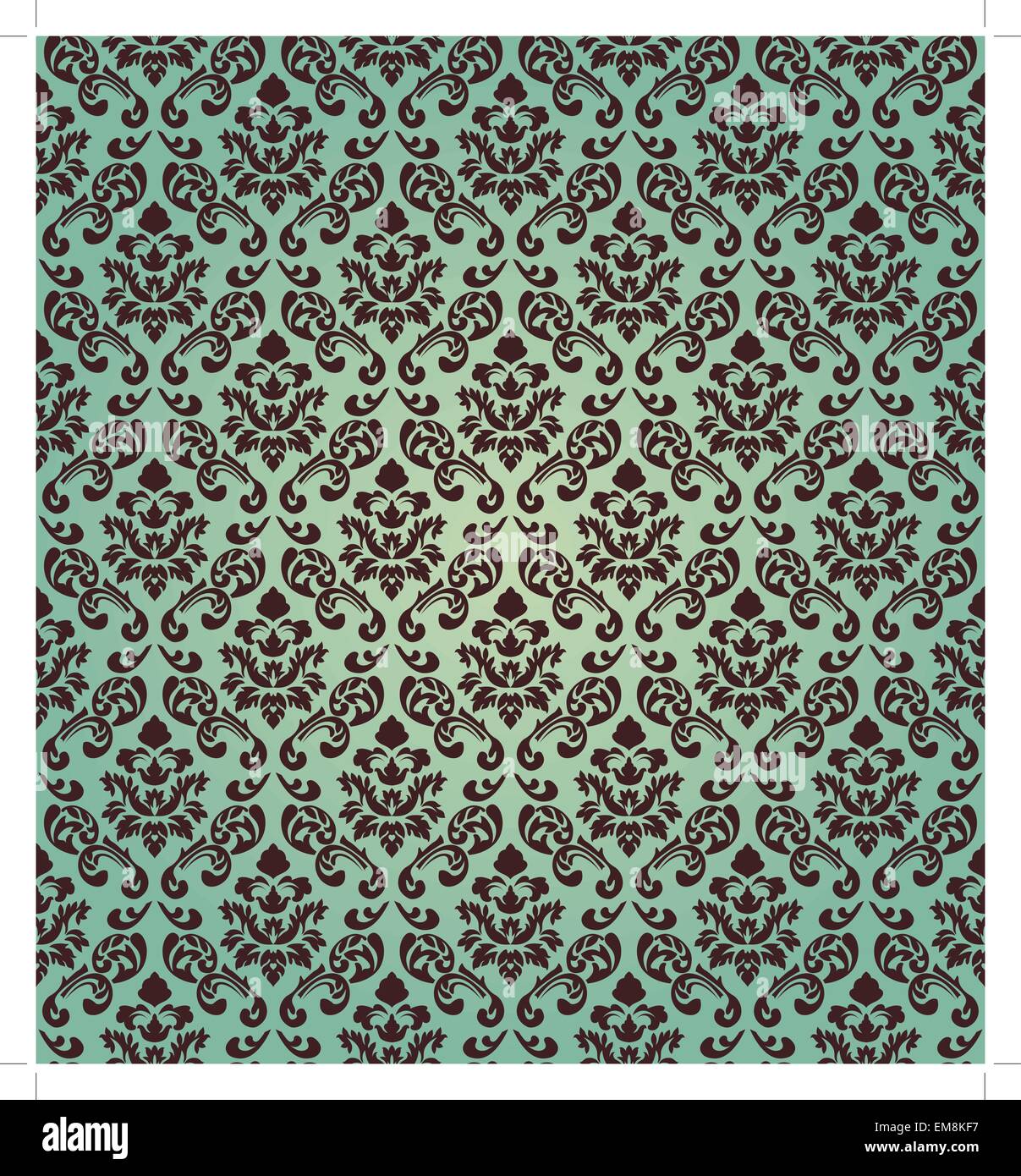 Damask seamless pattern Cut Out Stock Images & Pictures - Alamy