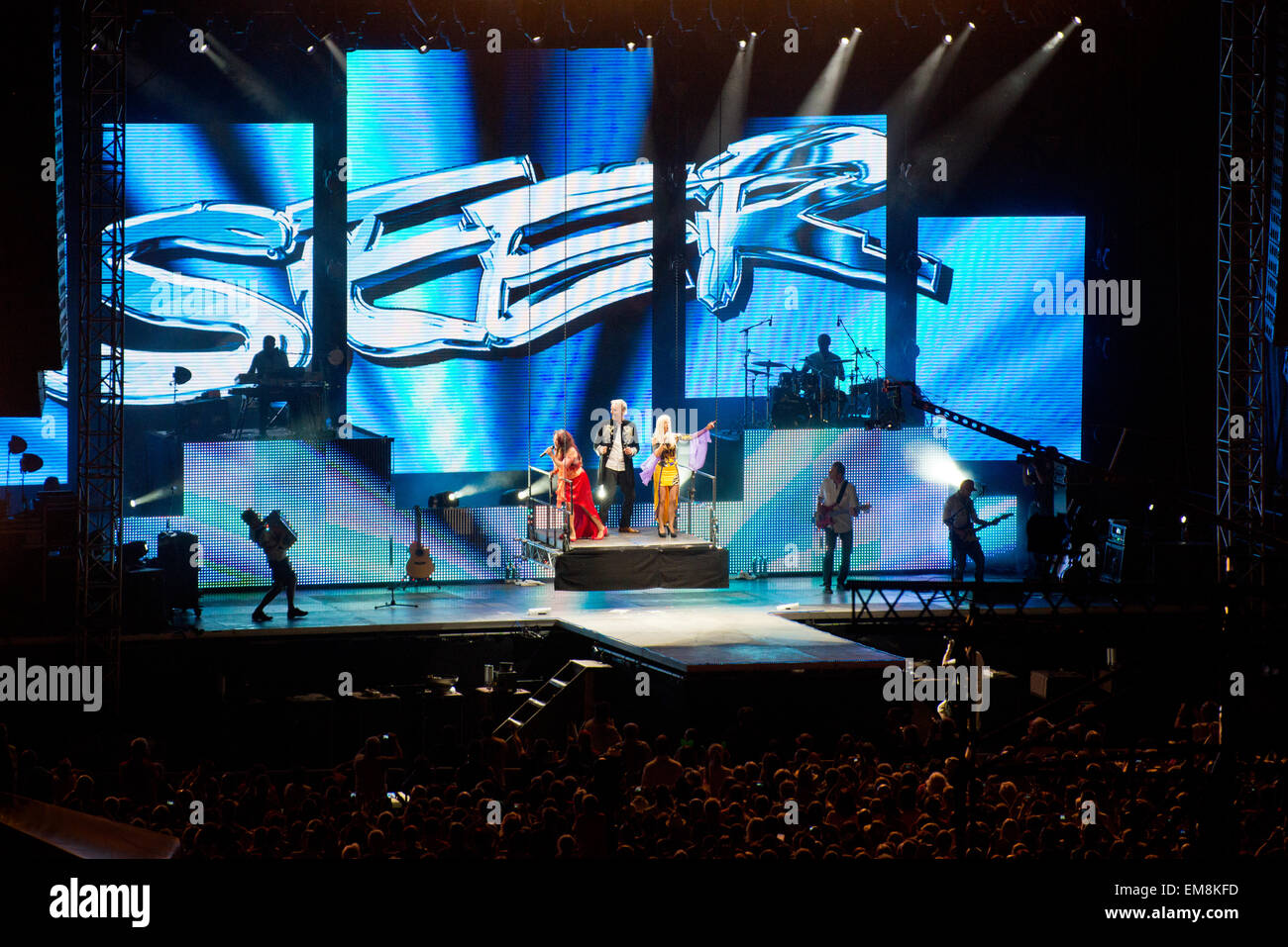 Seer group on stage, Grundlsee, Styria, Austria Stock Photo - Alamy