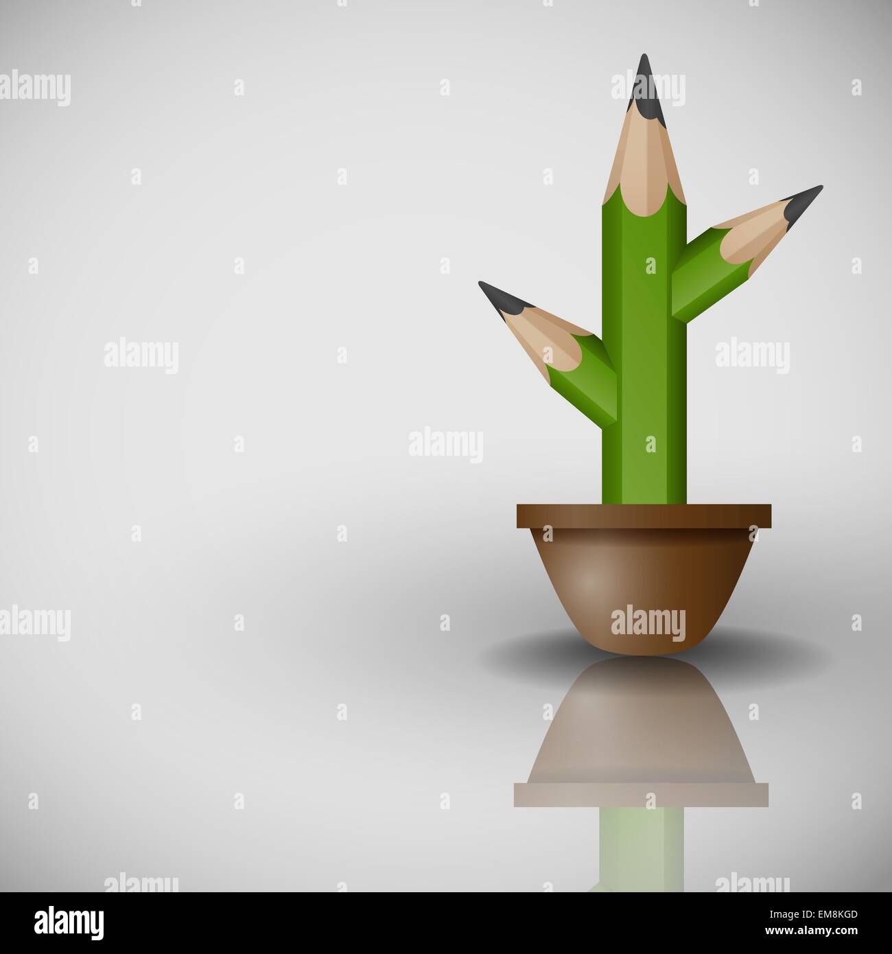 Illustration pencil sign in Stock Vector Images - Alamy