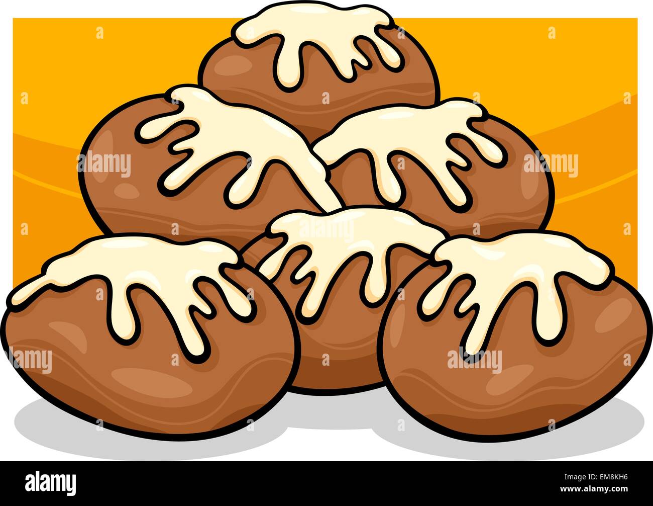 donuts clip art cartoon illustration Stock Vector Image & Art - Alamy