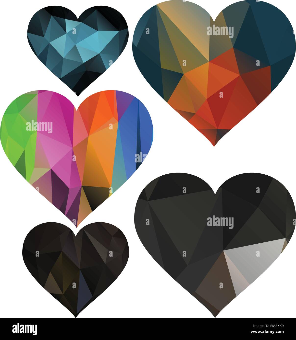 triangles are hearts Stock Vector Image & Art - Alamy