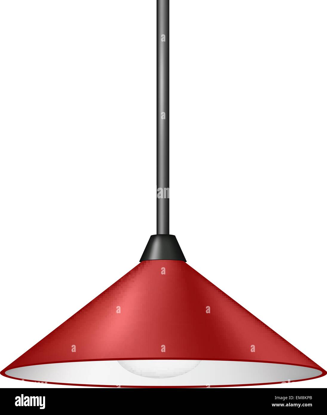 Retro red hanging lamp Stock Vector Image & Art - Alamy