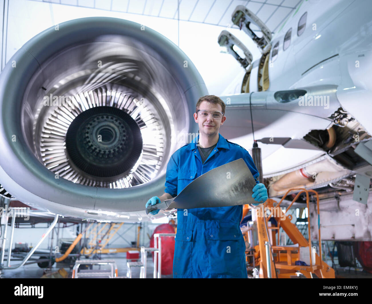 Blue turbine engine hi-res stock photography and images - Alamy