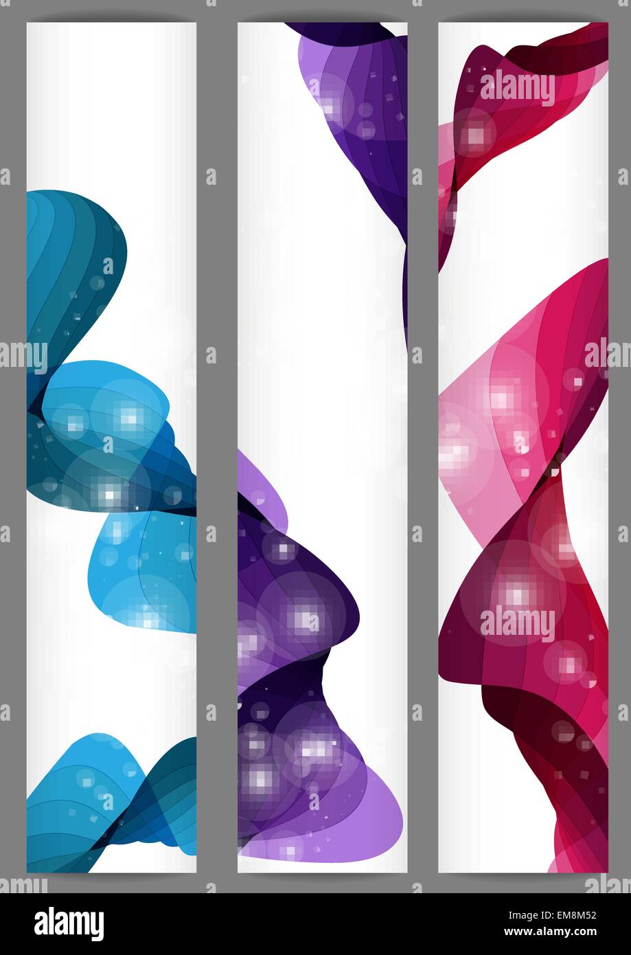Set Of Three Banners Stock Vector Image & Art - Alamy