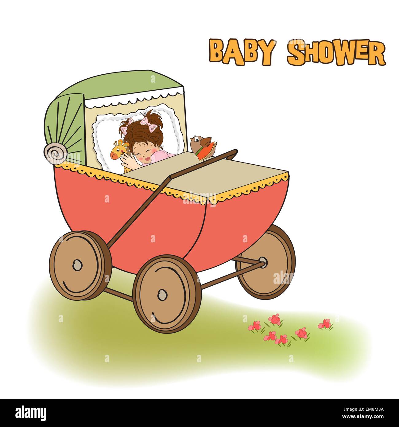 Cute baby shower card Cut Out Stock Images & Pictures - Alamy