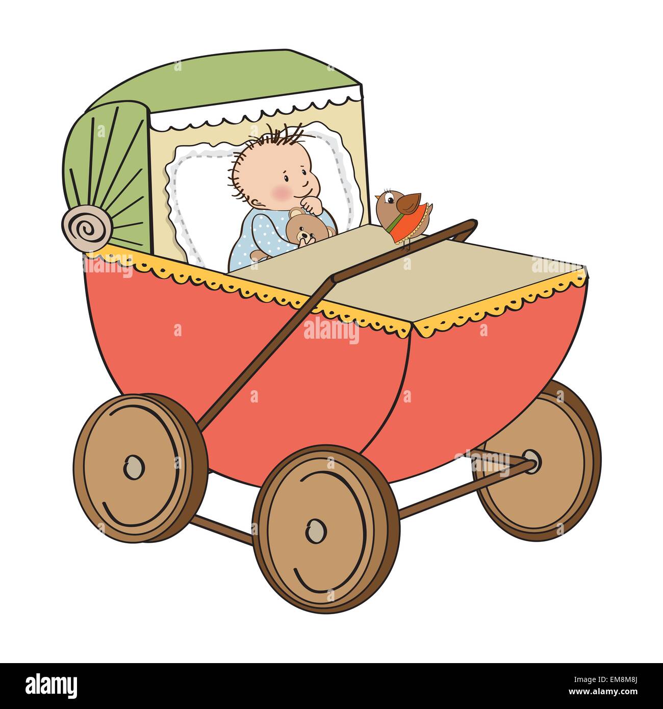 Child in stroller Cut Out Stock Images & Pictures - Alamy