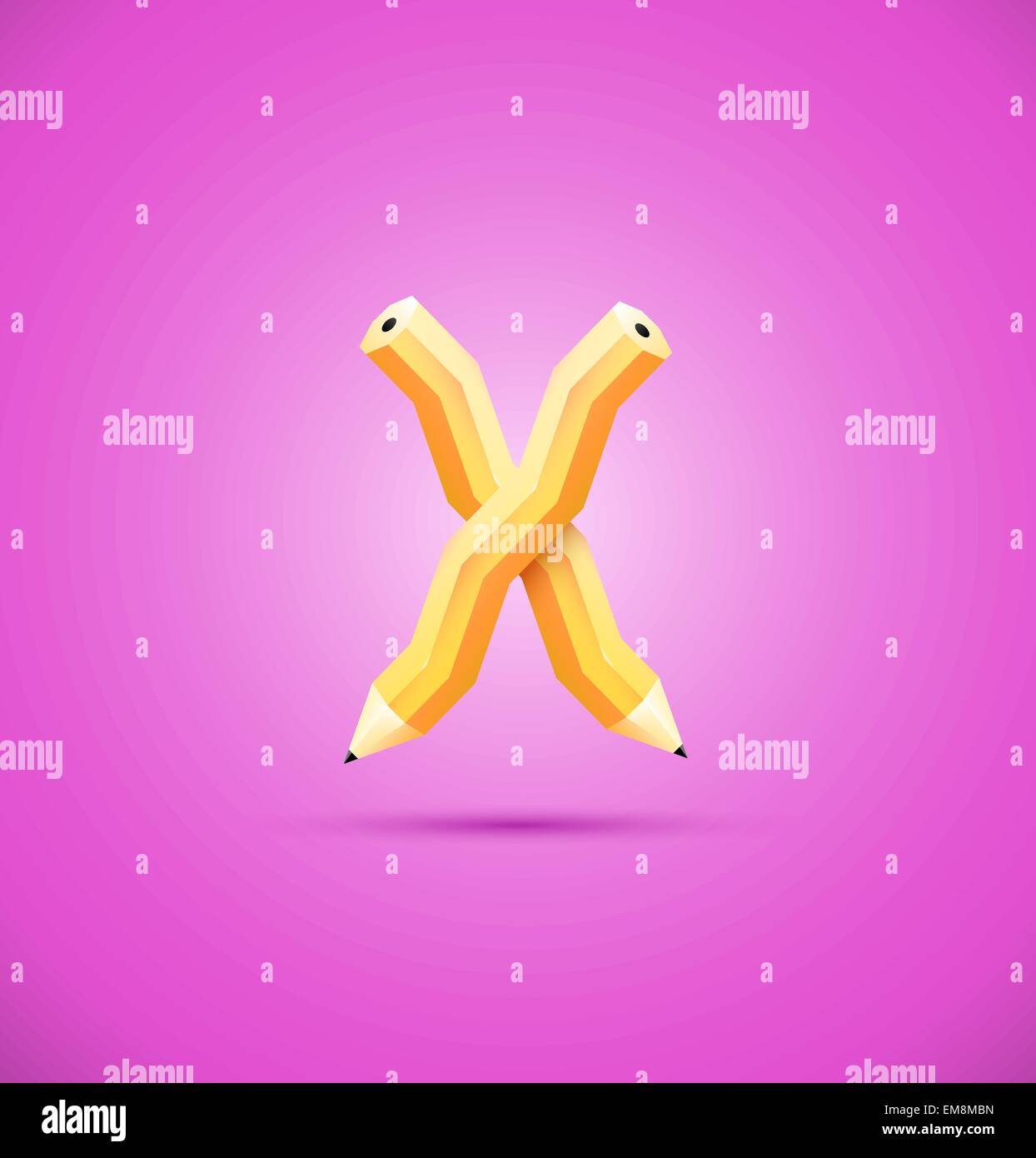 Crossed shape Stock Vector Images - Alamy