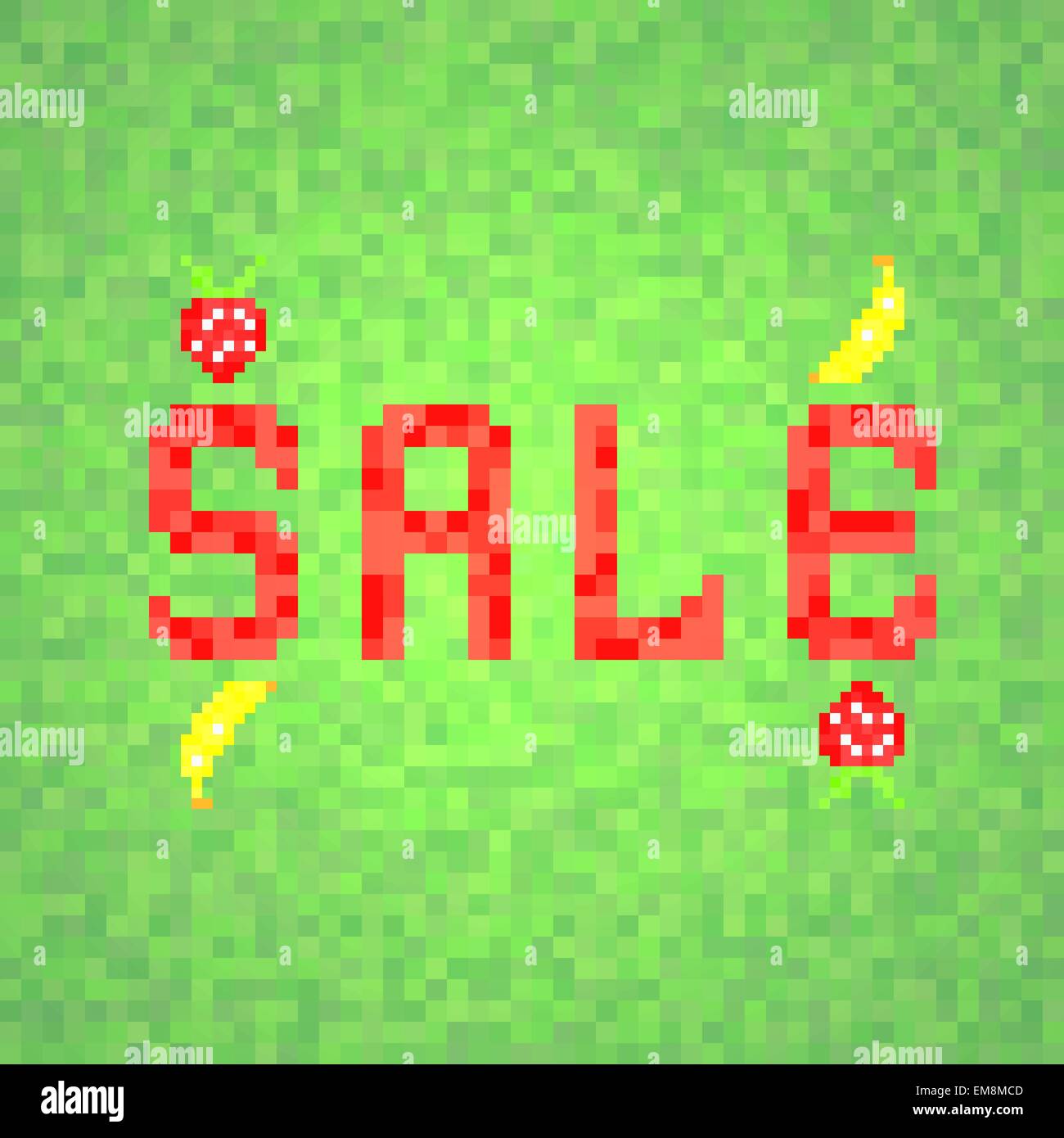 The poster in the pixel style Stock Vector Image & Art - Alamy