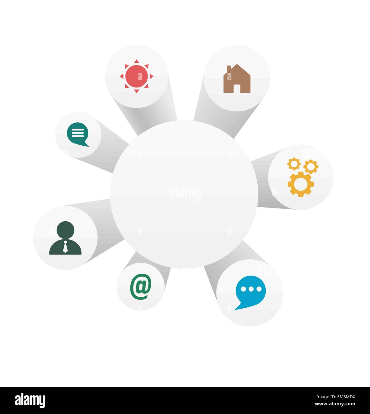 Paper tab infographic Stock Vector Images - Alamy