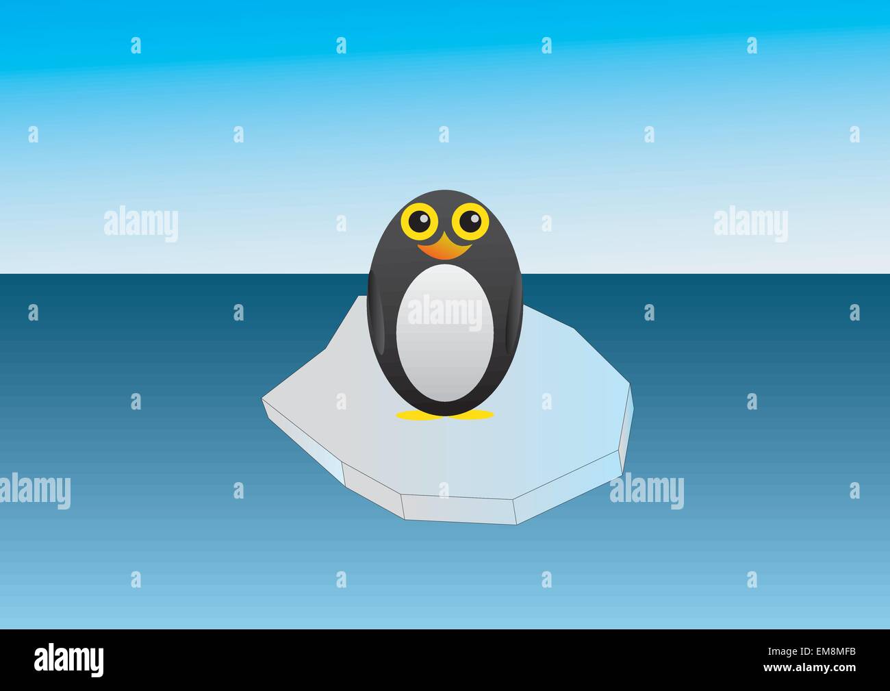 Ice floating on ocean Stock Vector Images - Alamy