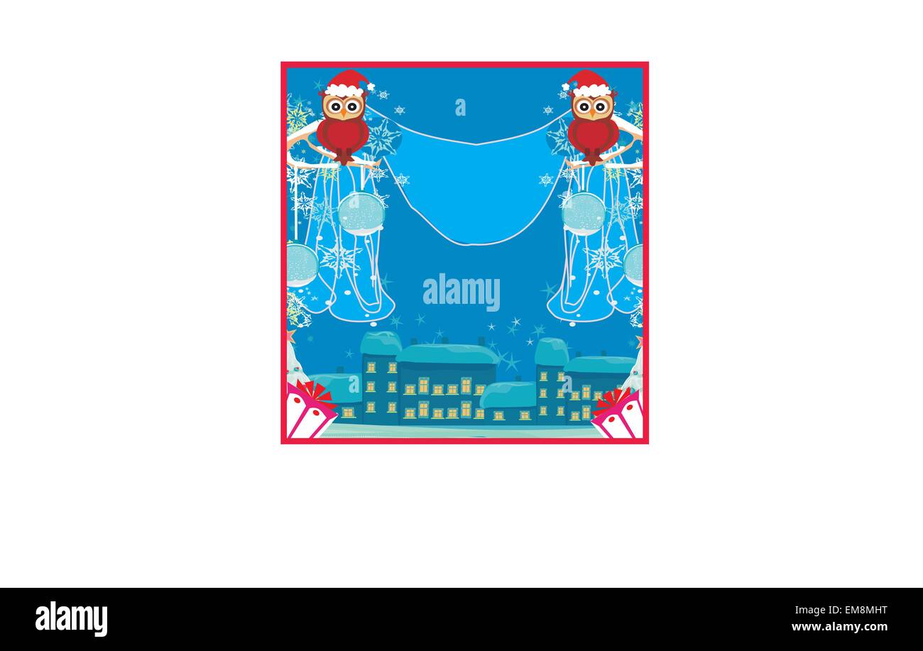 Owl forest landscape Cut Out Stock Images & Pictures - Alamy