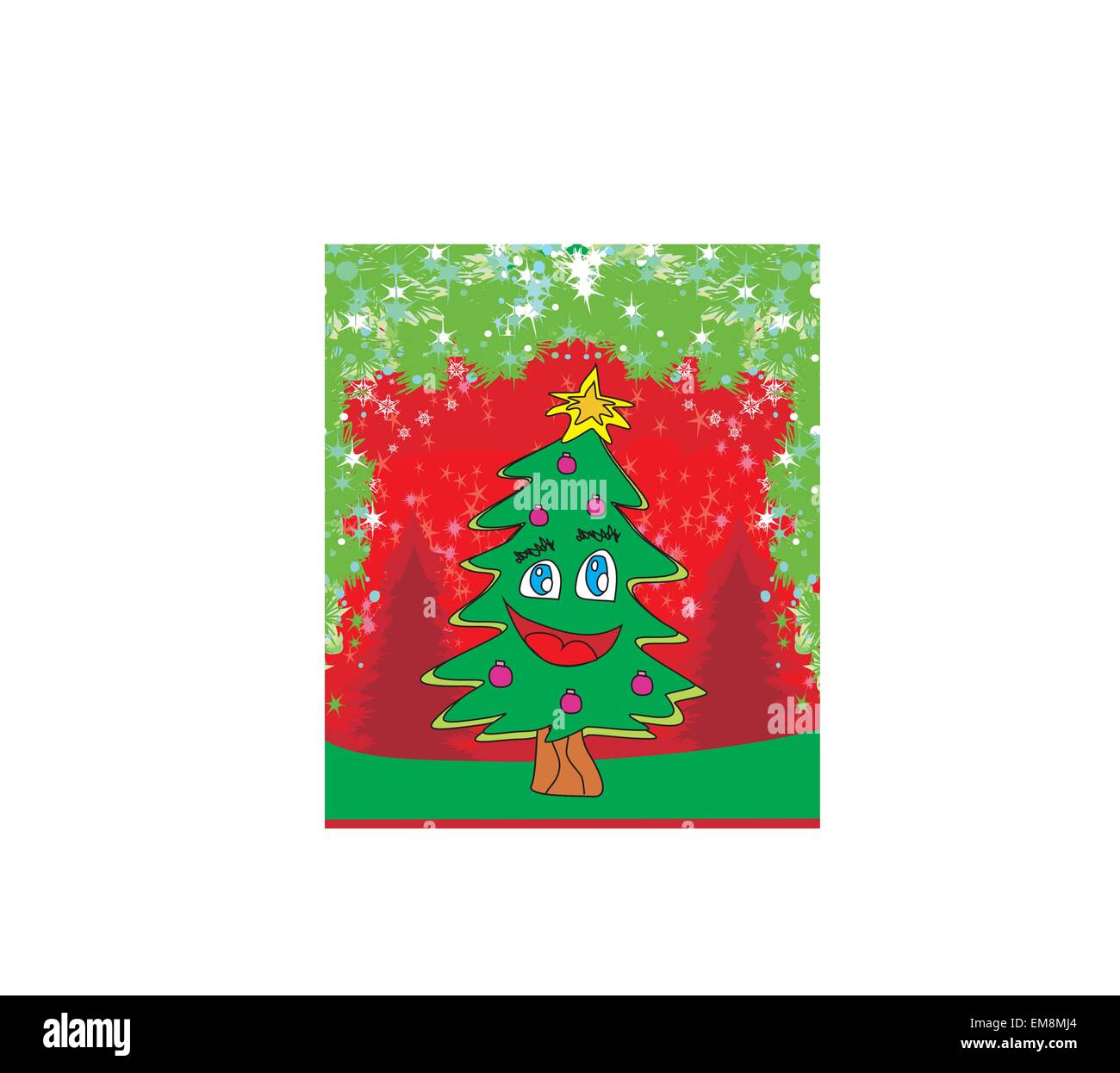 Christmas card funny Stock Vector Images - Alamy