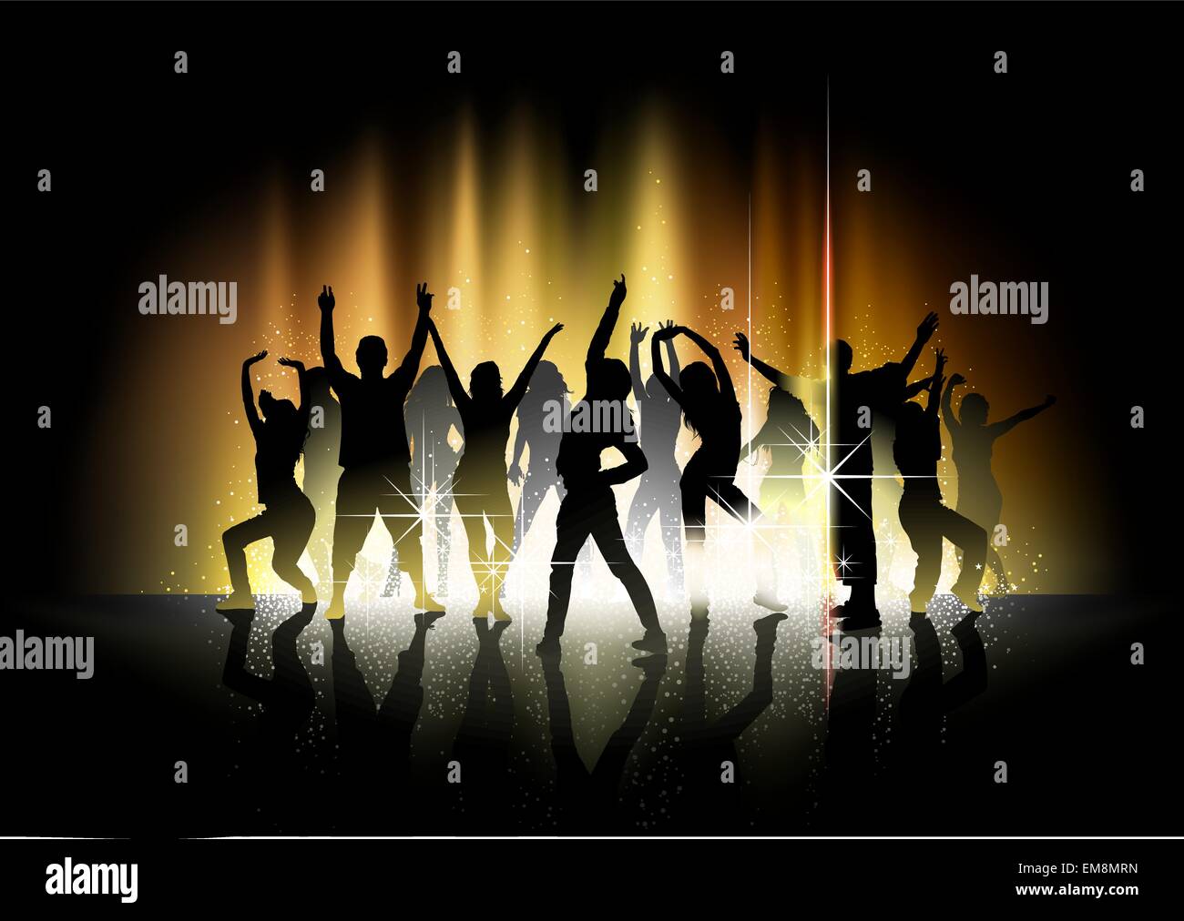 Dance And Light Show Stock Vector Image & Art - Alamy