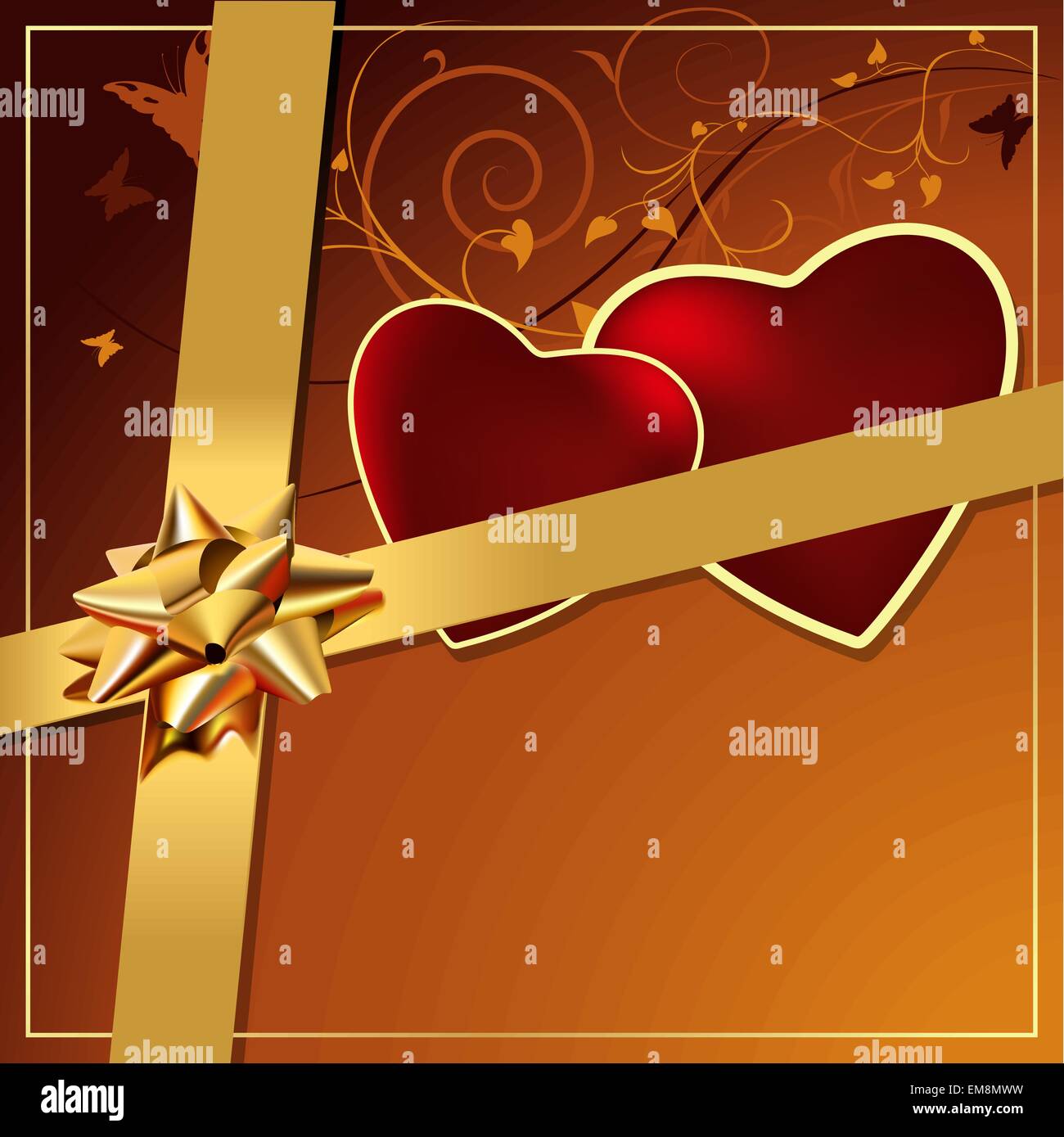 Valentine´s day composition two Stock Vector Images - Alamy
