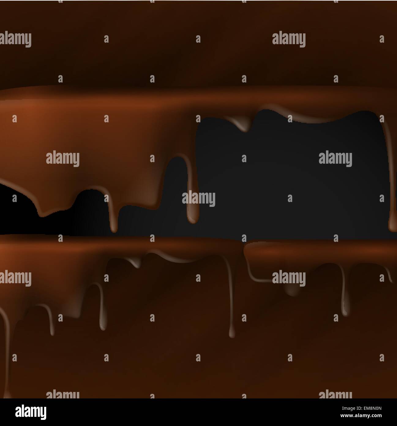 Melted chocolate dripping Stock Vector Images - Alamy
