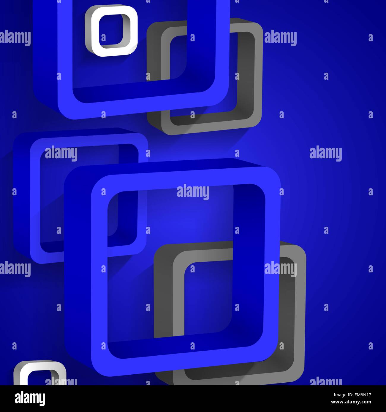 Abstract Blue Squares Stock Vector Image & Art - Alamy