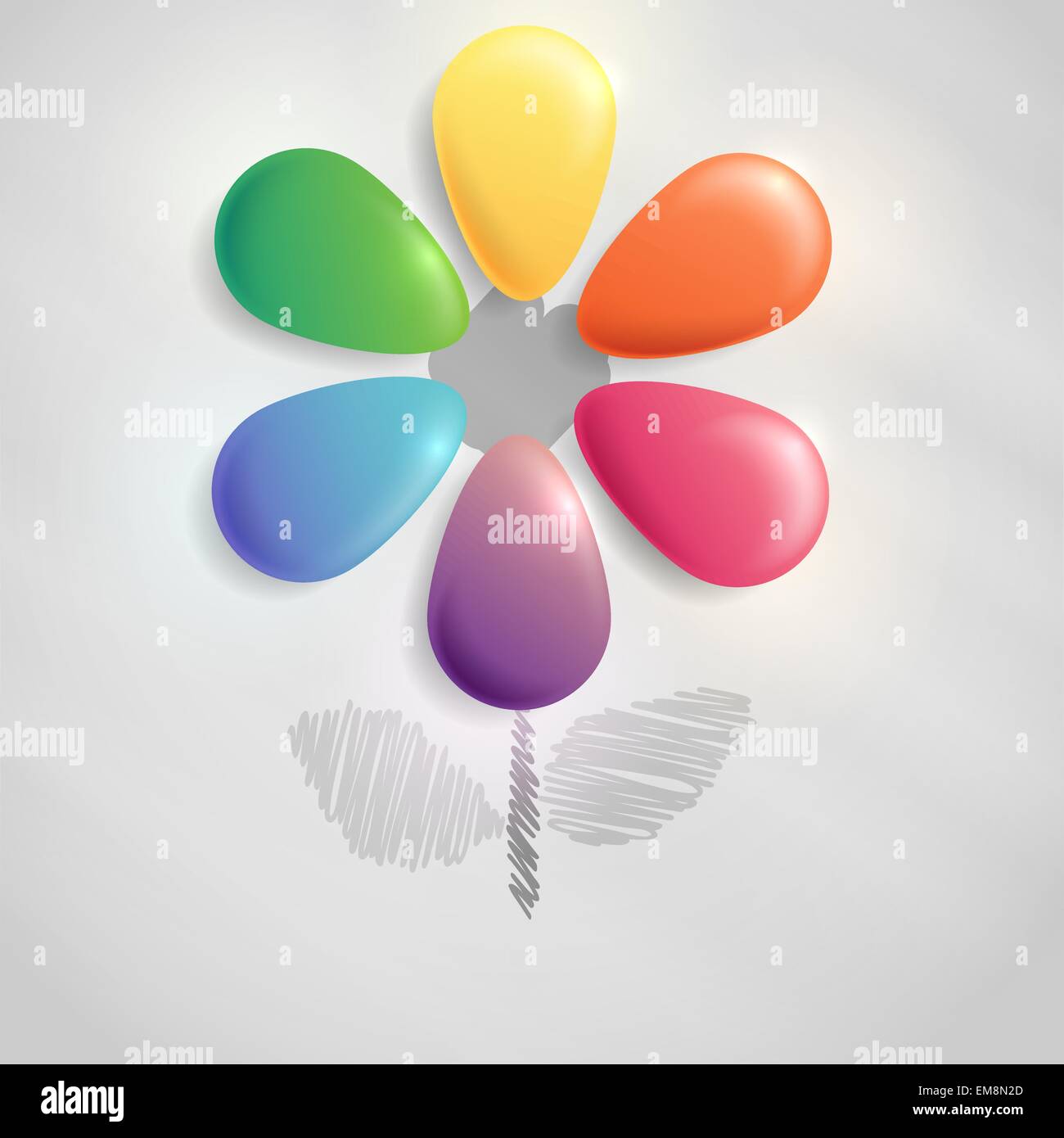 Flower Buttons. Art Background Stock Vector Image & Art - Alamy