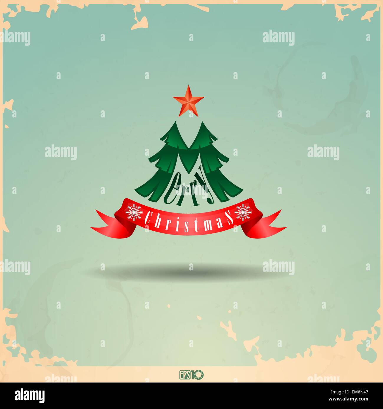 Merry Christmas, Christmas Tree Stock Vector Image & Art - Alamy