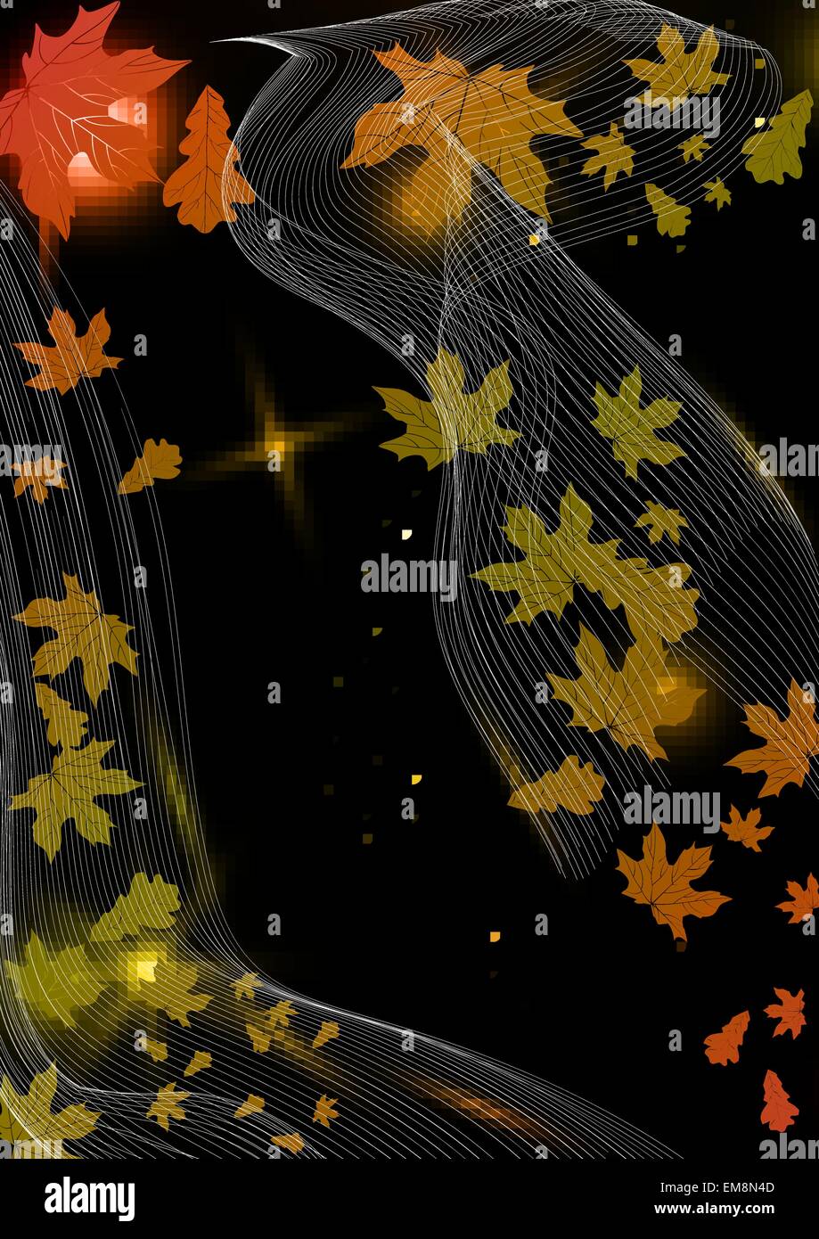 Abstract autumn background Stock Vector Images - Alamy