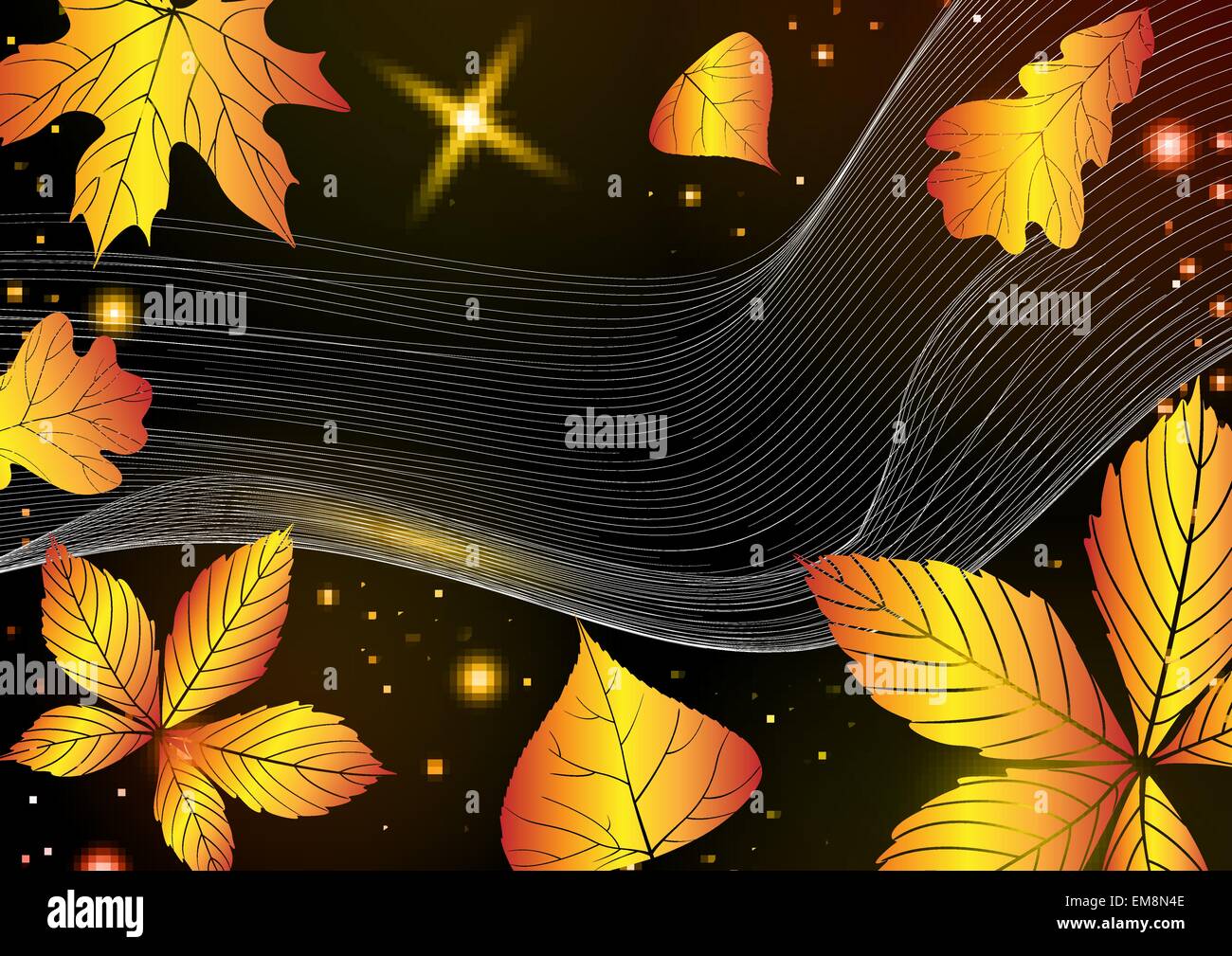 Abstract autumn background Stock Vector Images - Alamy