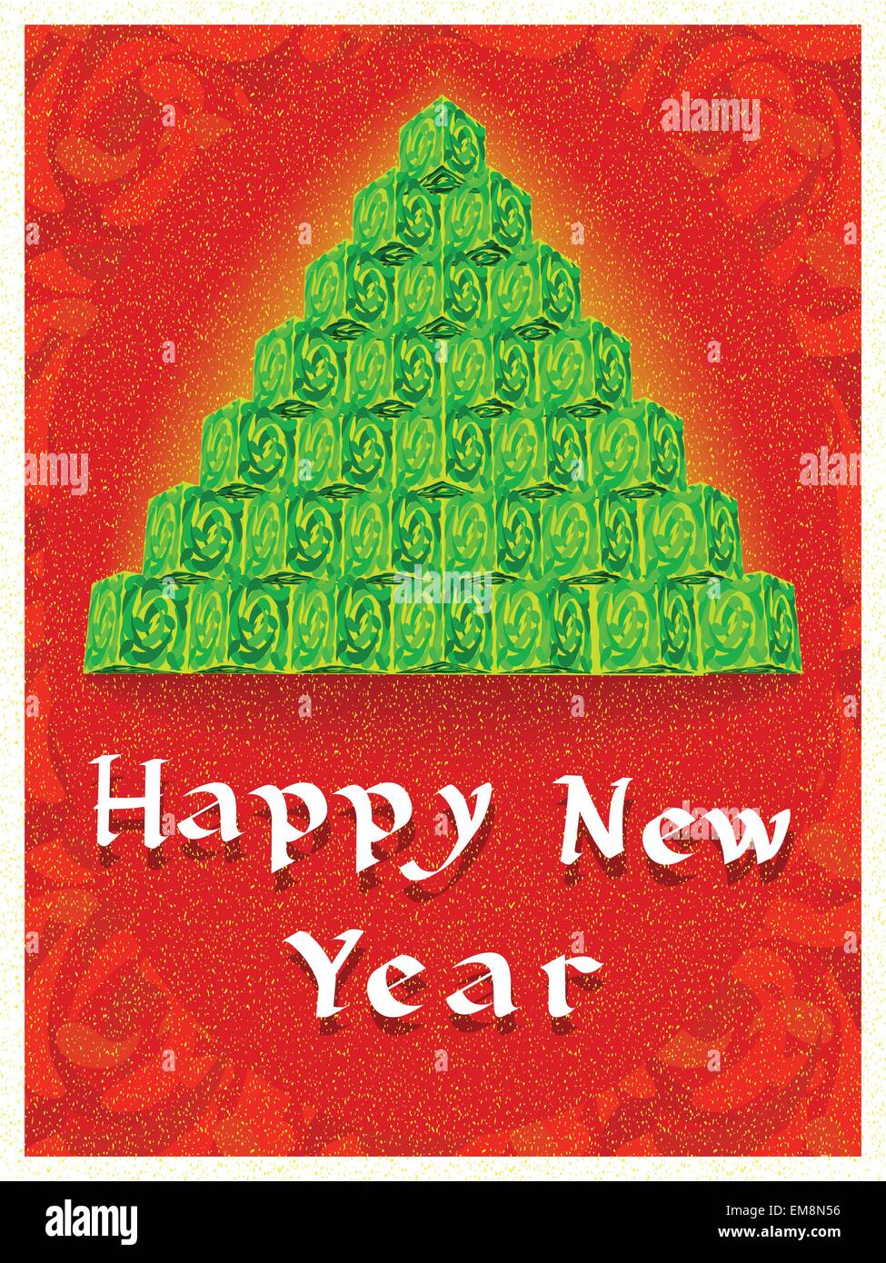New Year tree Stock Vector Image & Art - Alamy