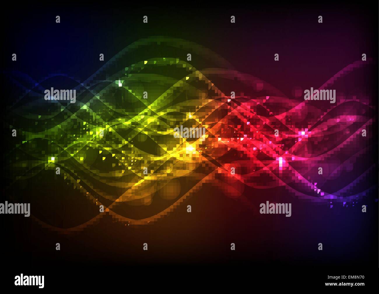 Abstract Neon Waves Stock Vector Image & Art - Alamy