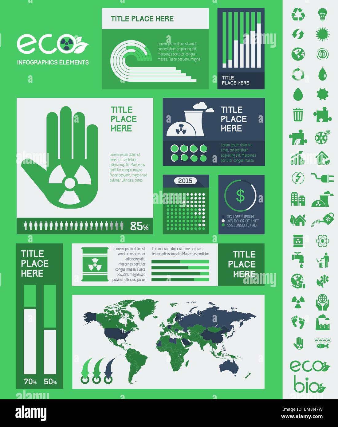 Ecology Infographic Template Stock Vector Image & Art - Alamy