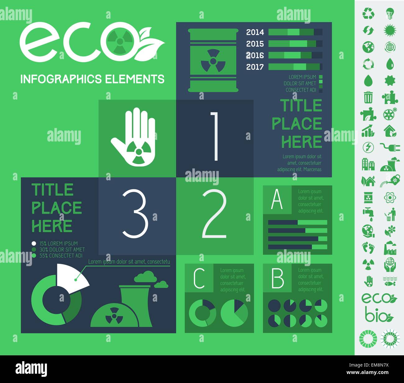 Ecology Infographic Template Stock Vector Image & Art - Alamy