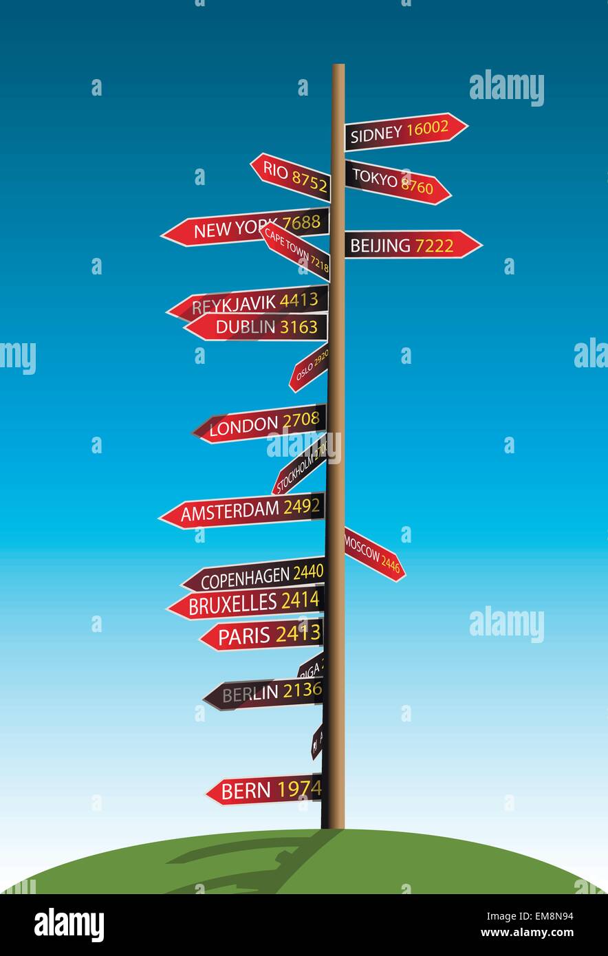 Guidepost Stock Vector Images - Alamy