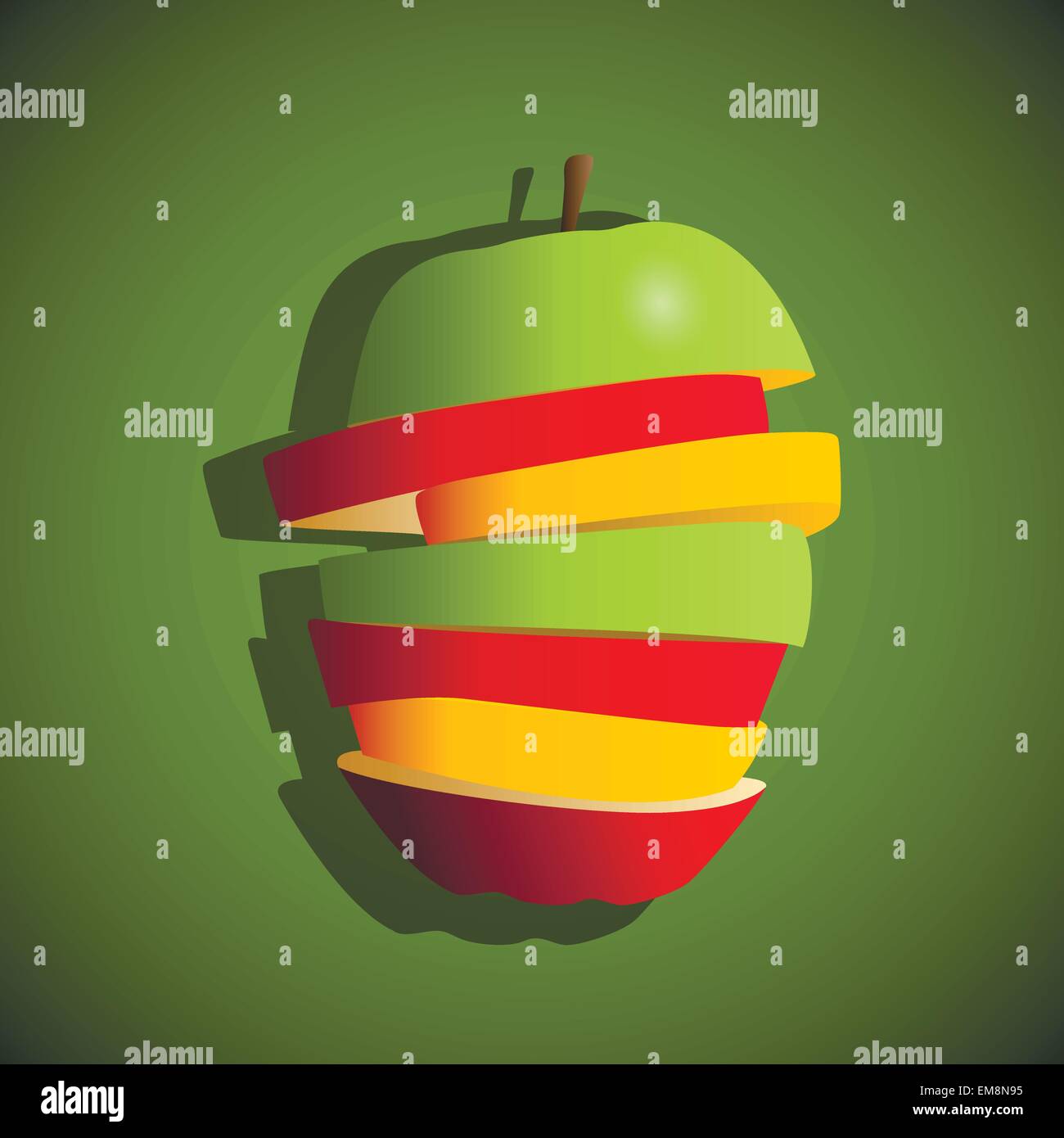apple and orange Stock Vector Image & Art - Alamy