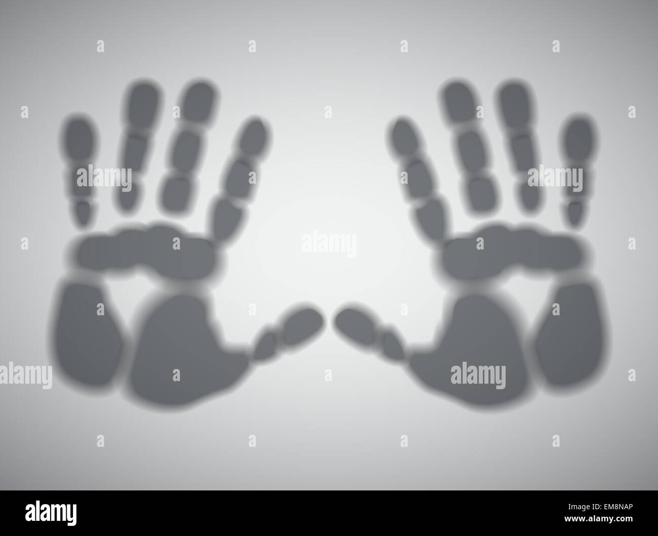His handprints Stock Vector Images - Alamy