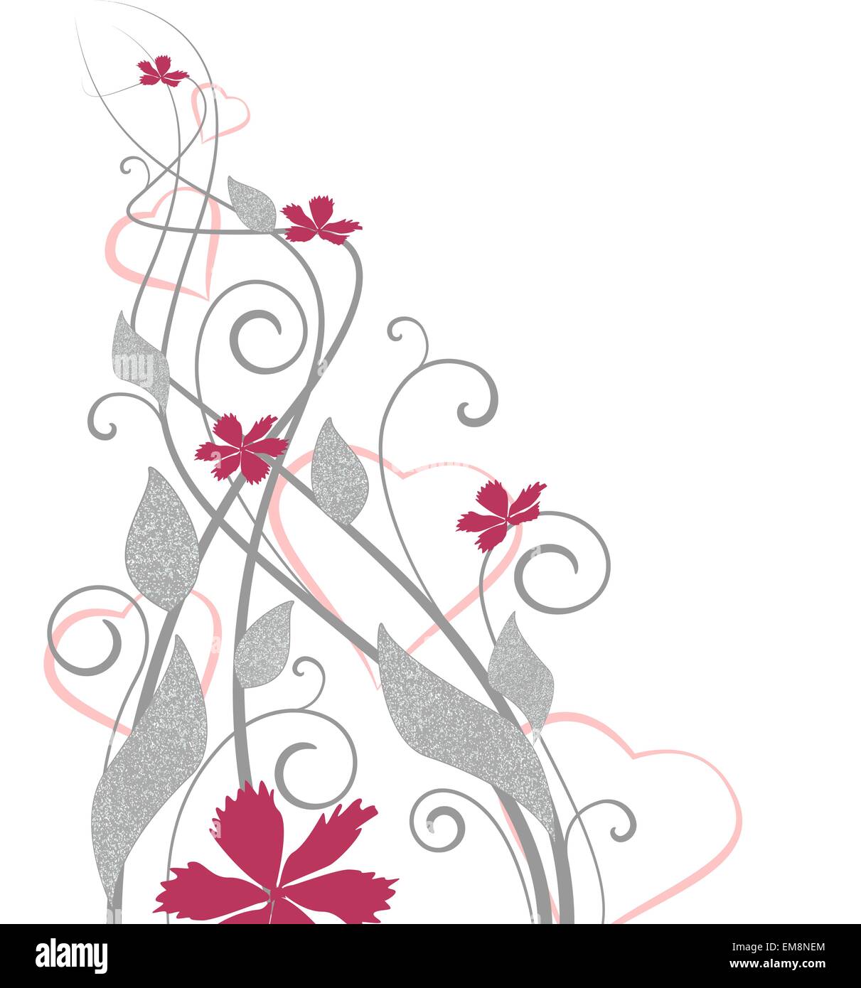 Holiday floral decoration Cut Out Stock Images & Pictures - Alamy