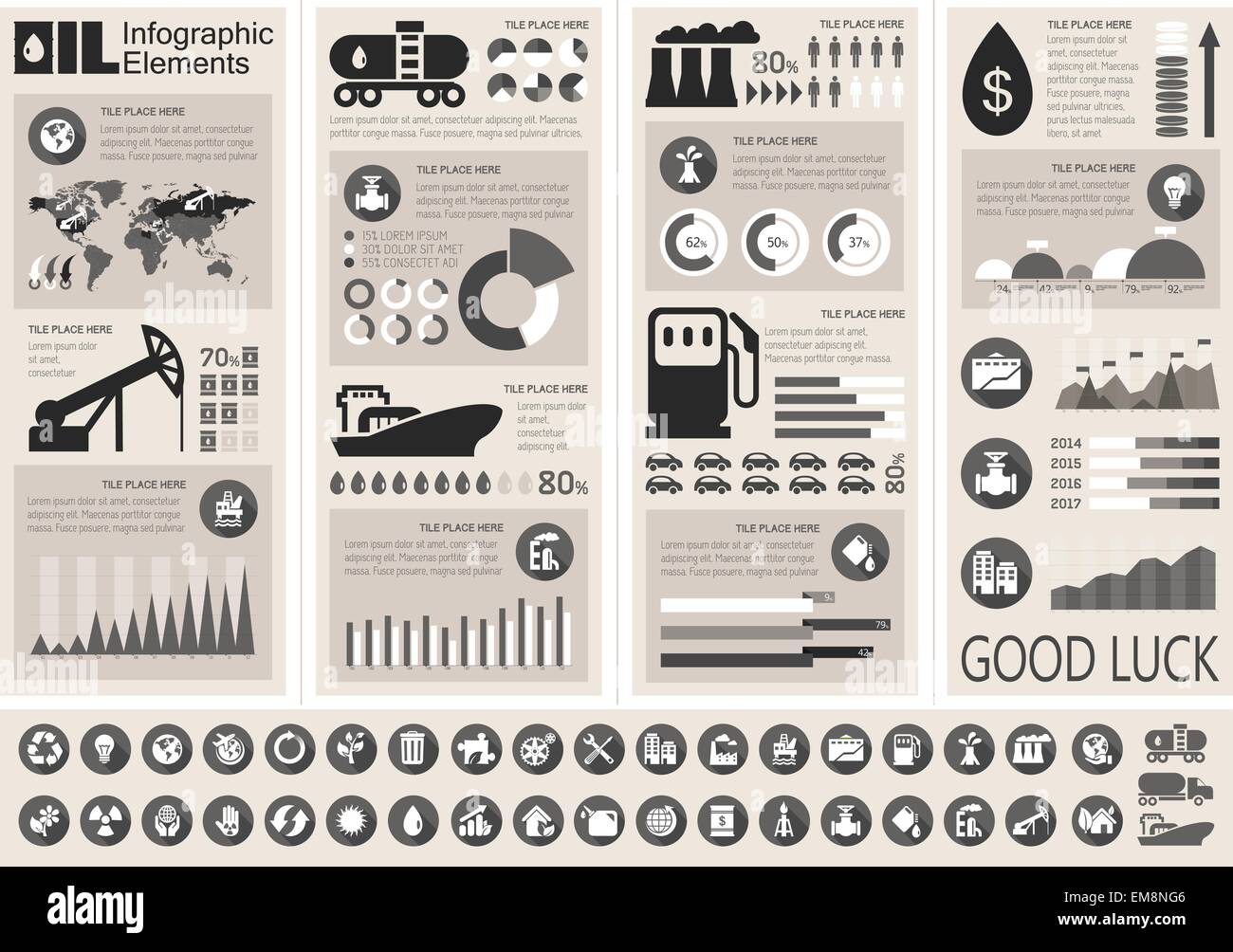 Oil Industry Infographic Template Stock Vector Image & Art - Alamy