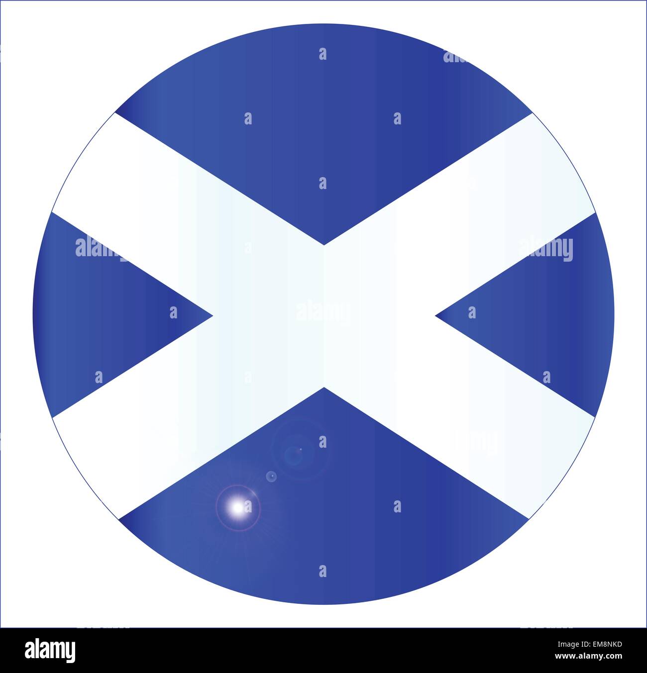 Scotish Flag Button Stock Vector Image & Art - Alamy