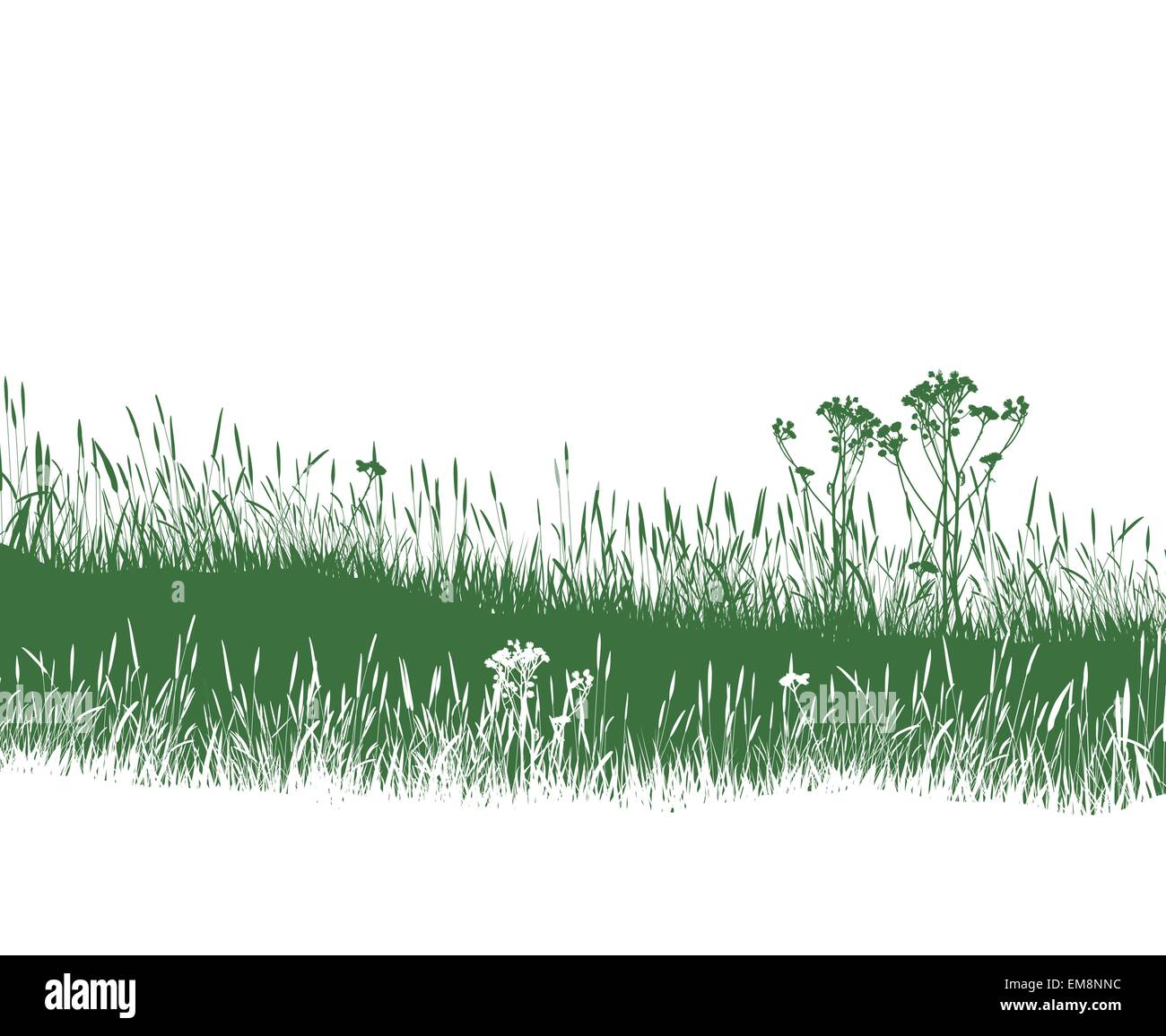 Meadow with grass Stock Vector Images - Alamy