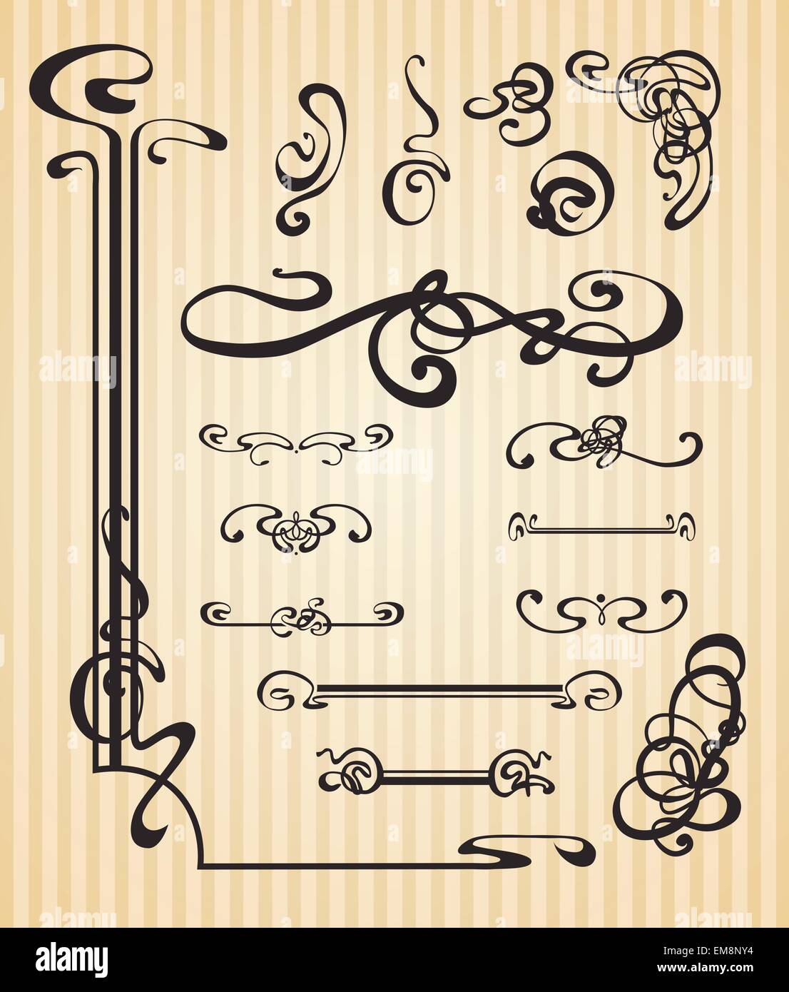 Decorative illustrations Stock Vector Images - Alamy