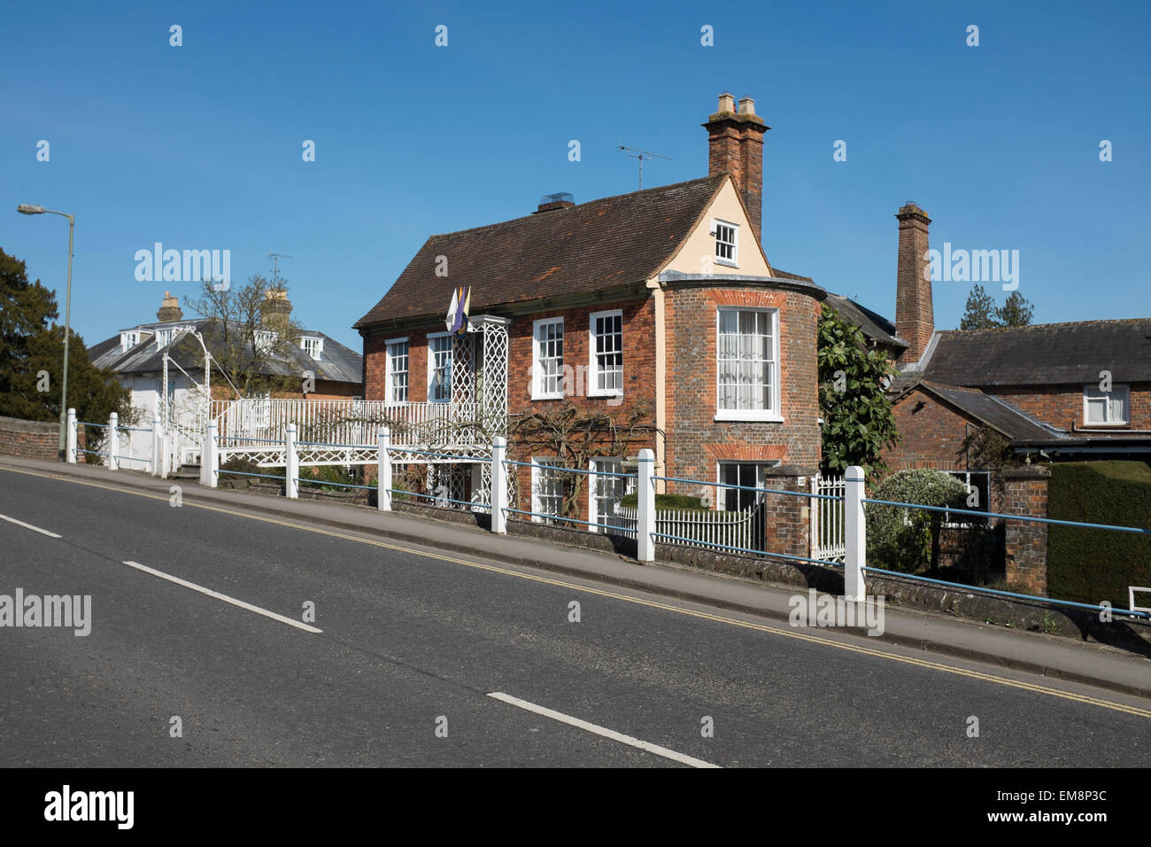 Unusual Property with Bridge Entrance High Street Hungerford Stock ...
