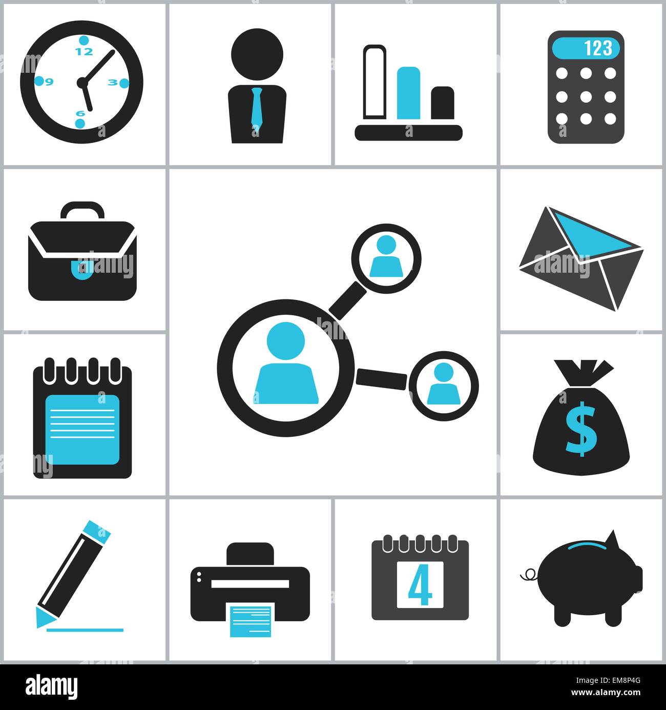 Buisness icons hi-res stock photography and images - Alamy