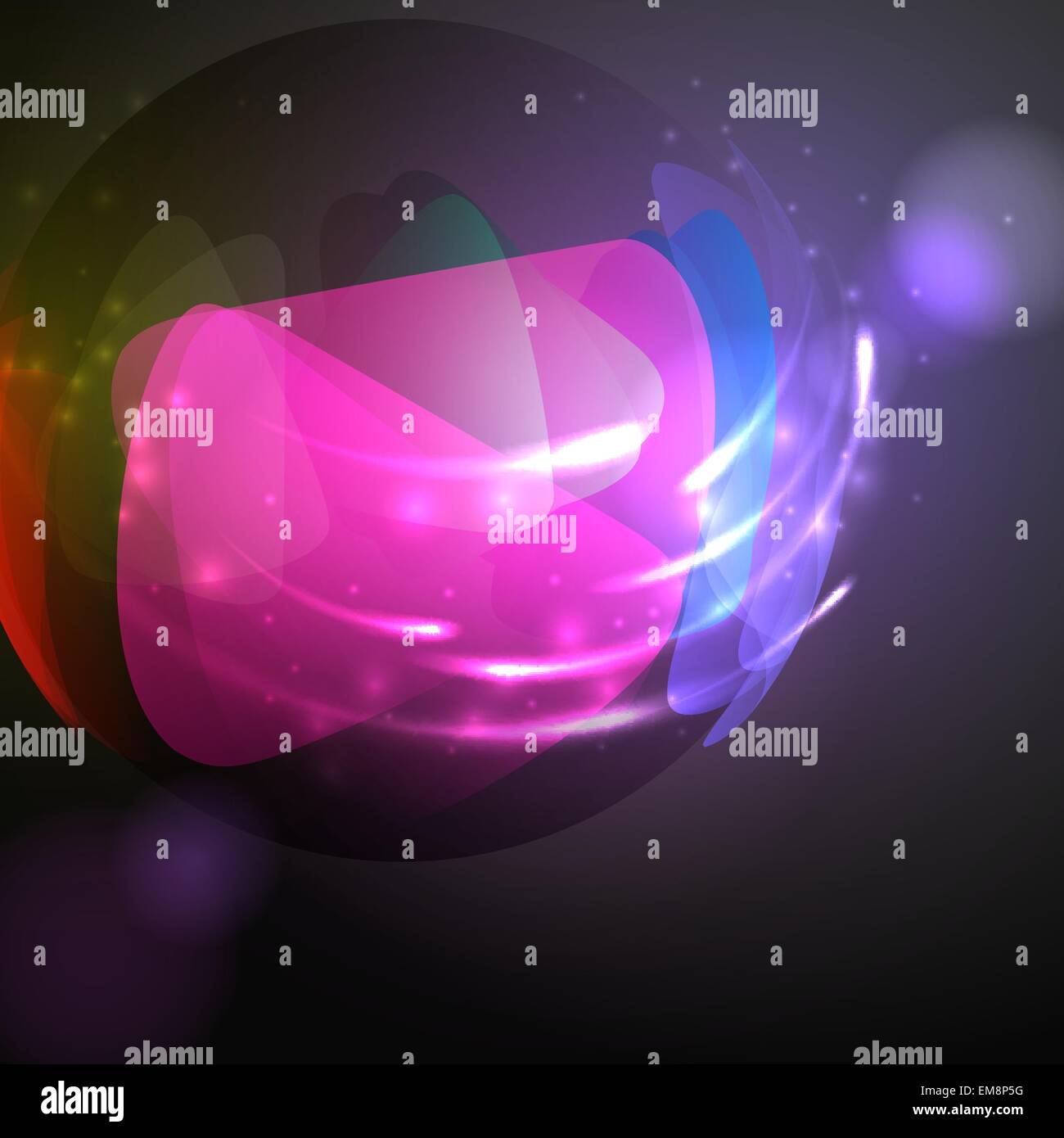 Blue purple glass neon Stock Vector Images - Alamy