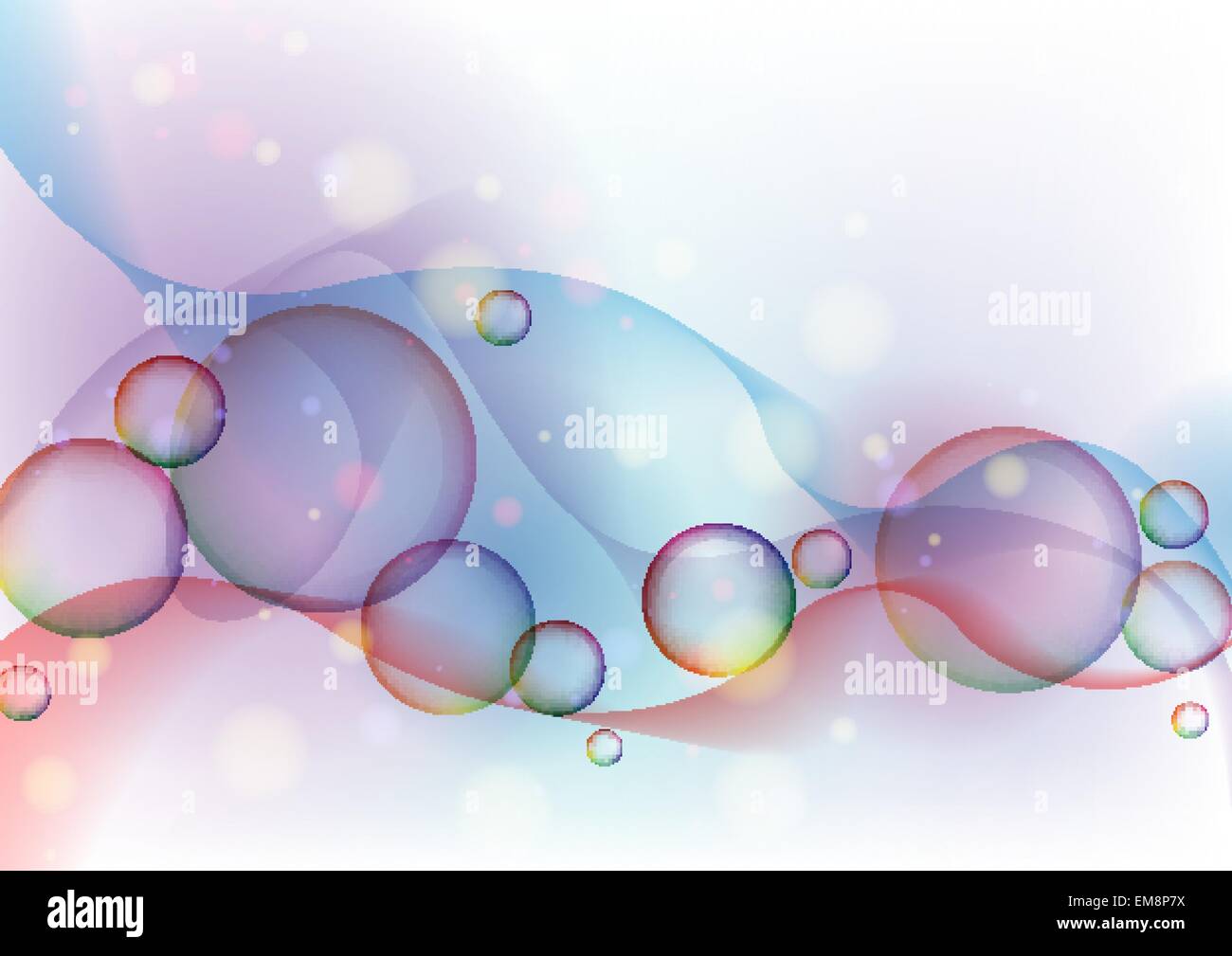 Colorful Glowing Bubbles Background Stock Vector Image & Art - Alamy