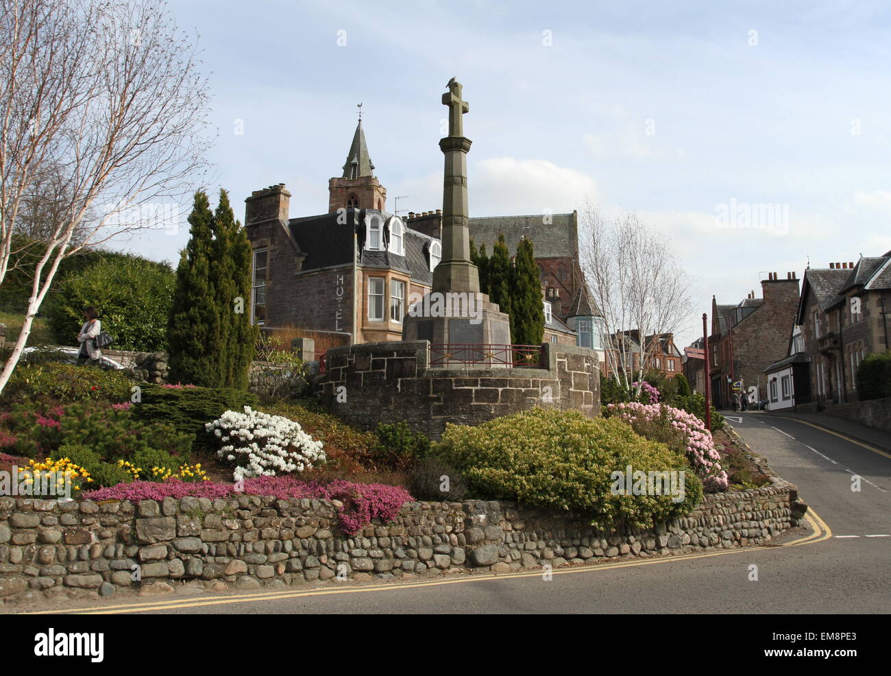 War Memorial Crieff Scotland April 2015 Stock Photo - Alamy