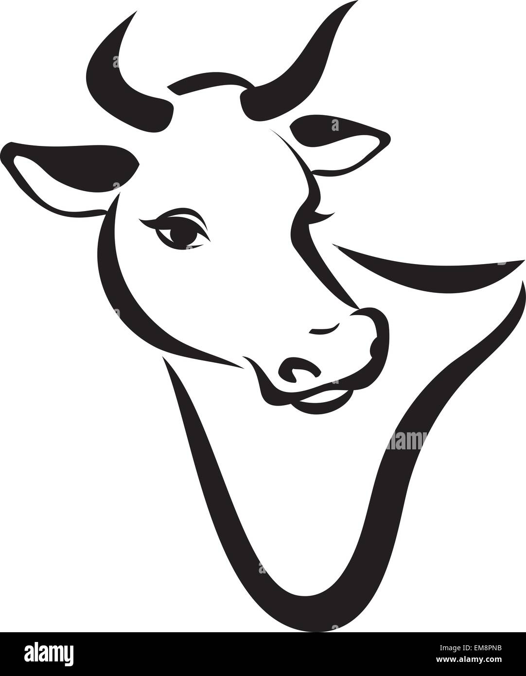 Happy cow Stock Vector Images - Alamy