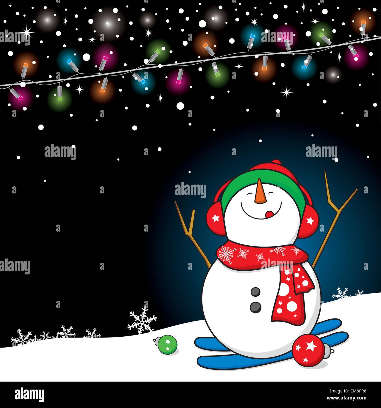 Snowman design for christmas background Stock Vector Image & Art - Alamy