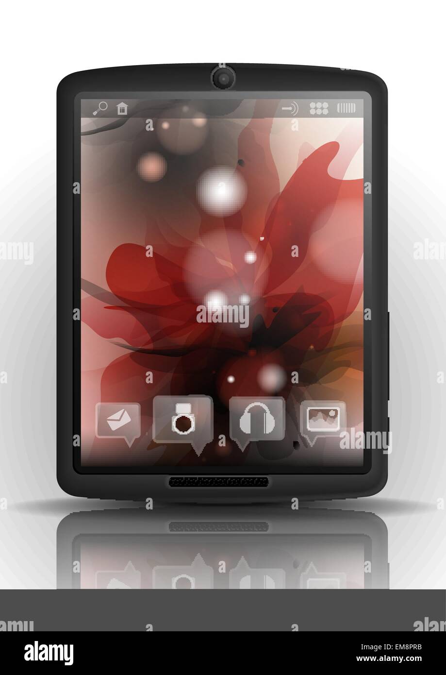 Touch flower Stock Vector Images - Alamy