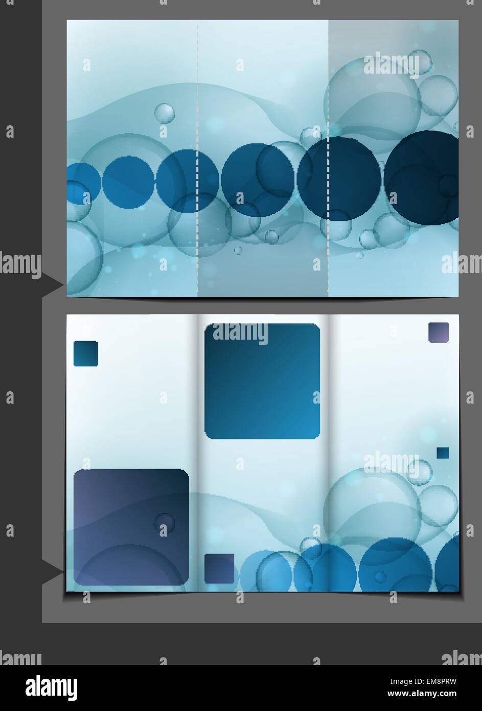 Bubble Brochure Design Template Stock Vector Image & Art - Alamy